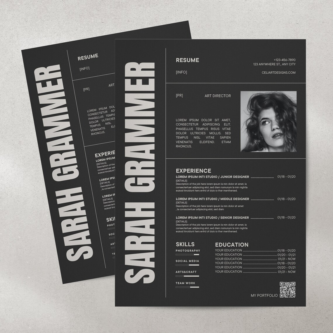 Resume Template, Cv Design Canva, Best Cv Resume Layout, 2023 Resume ...