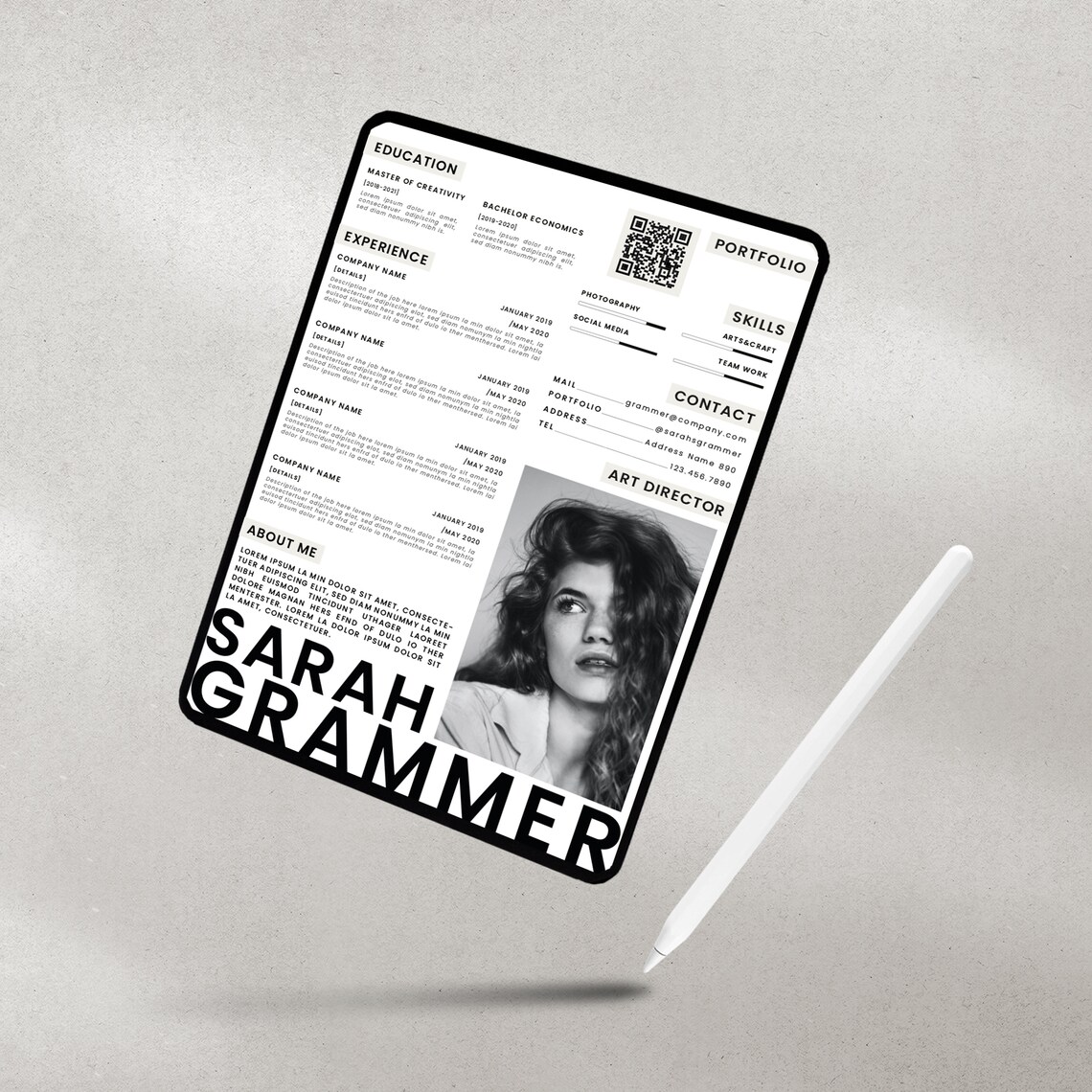 Resume Template, Cv Design Canva and Illustrator, Best Cv Resume Layout ...