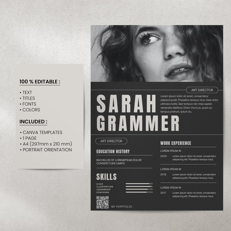 Resume Template, Cv Design Canva, Best Cv Resume Layout, 2023 Resume ...