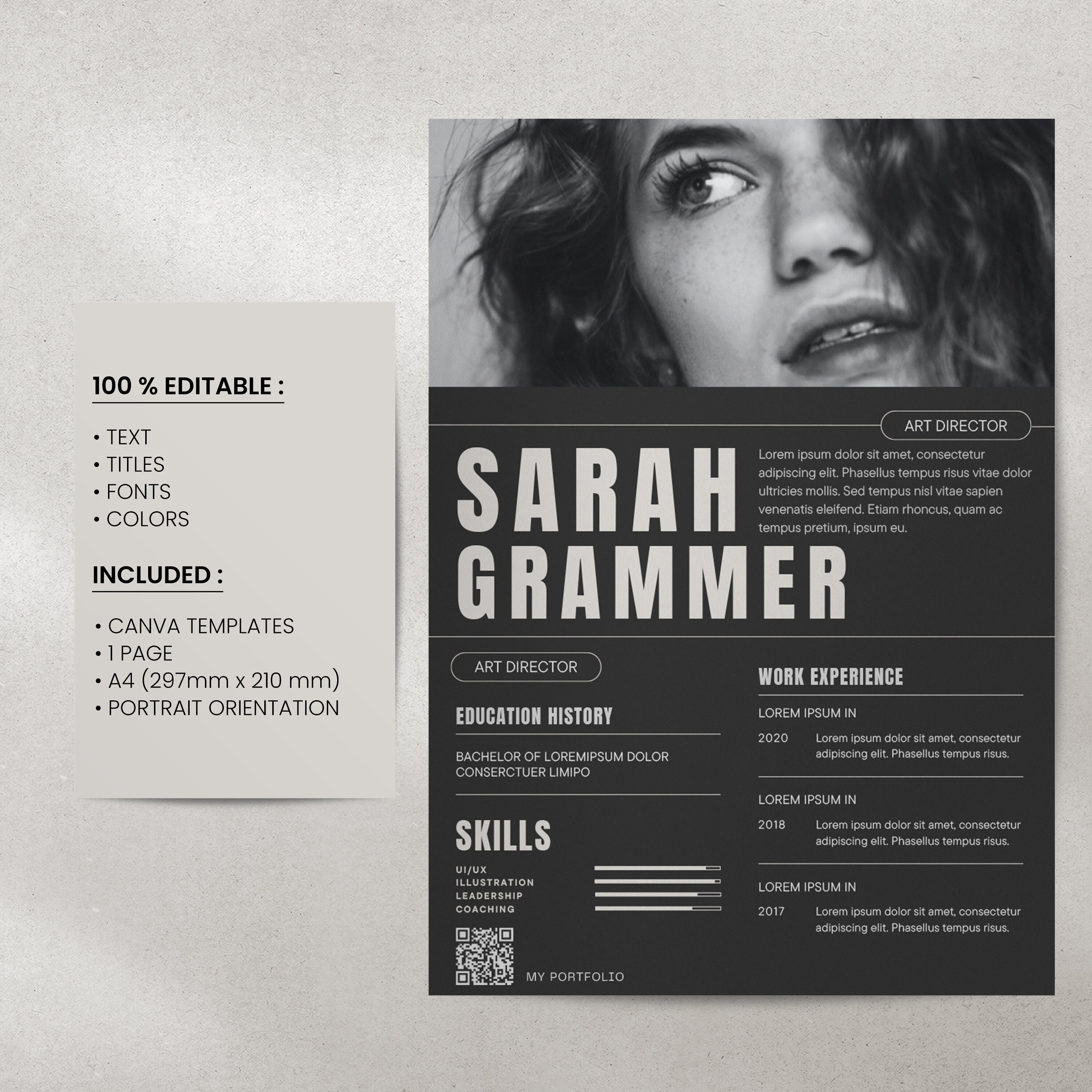 Resume Template, Cv Design Canva, Best Cv Resume Layout, 2023 Resume ...