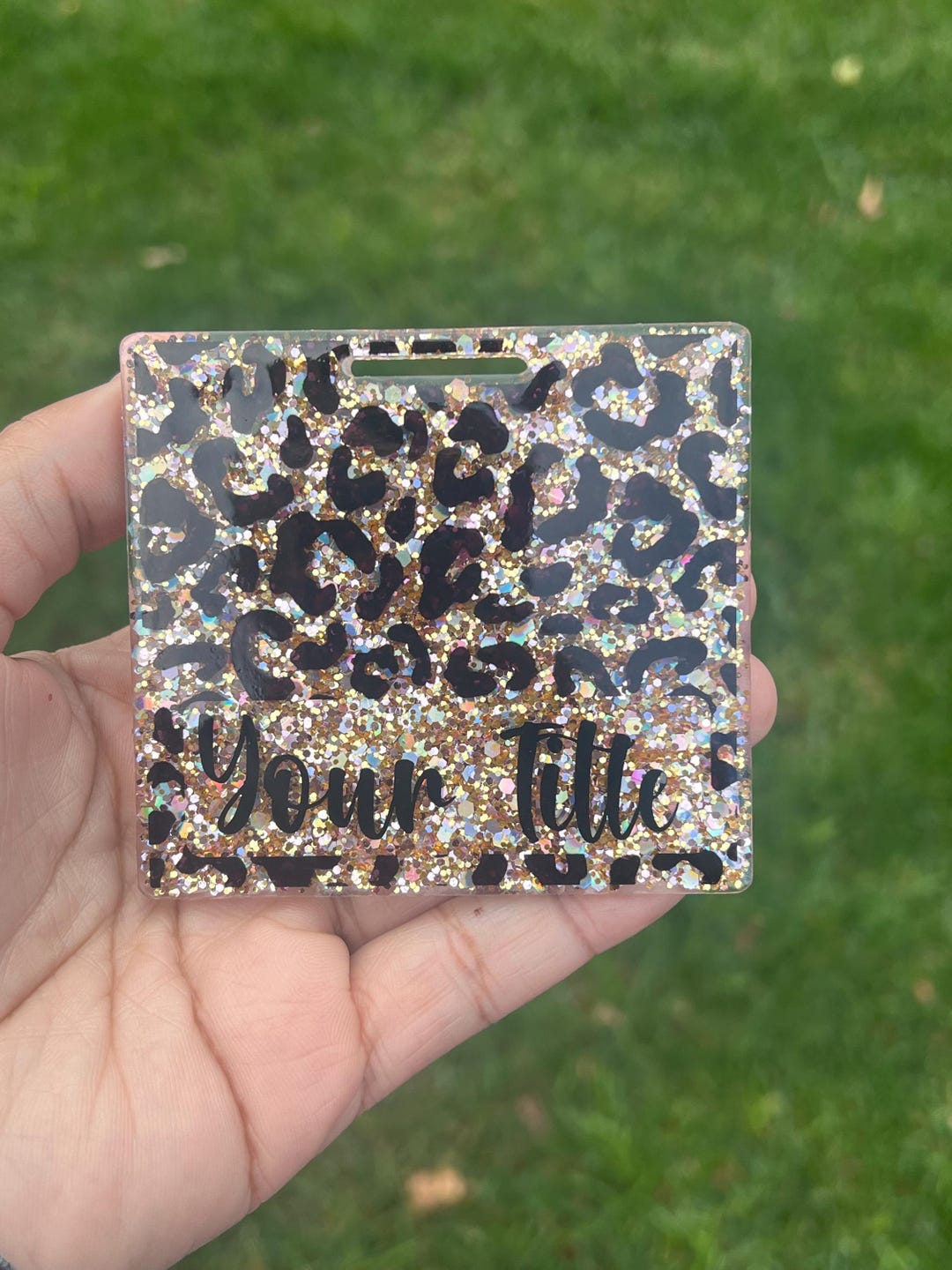 Leopard Print Badge Buddy| Badge Buddy|name Badge|custom Badge| ID ...