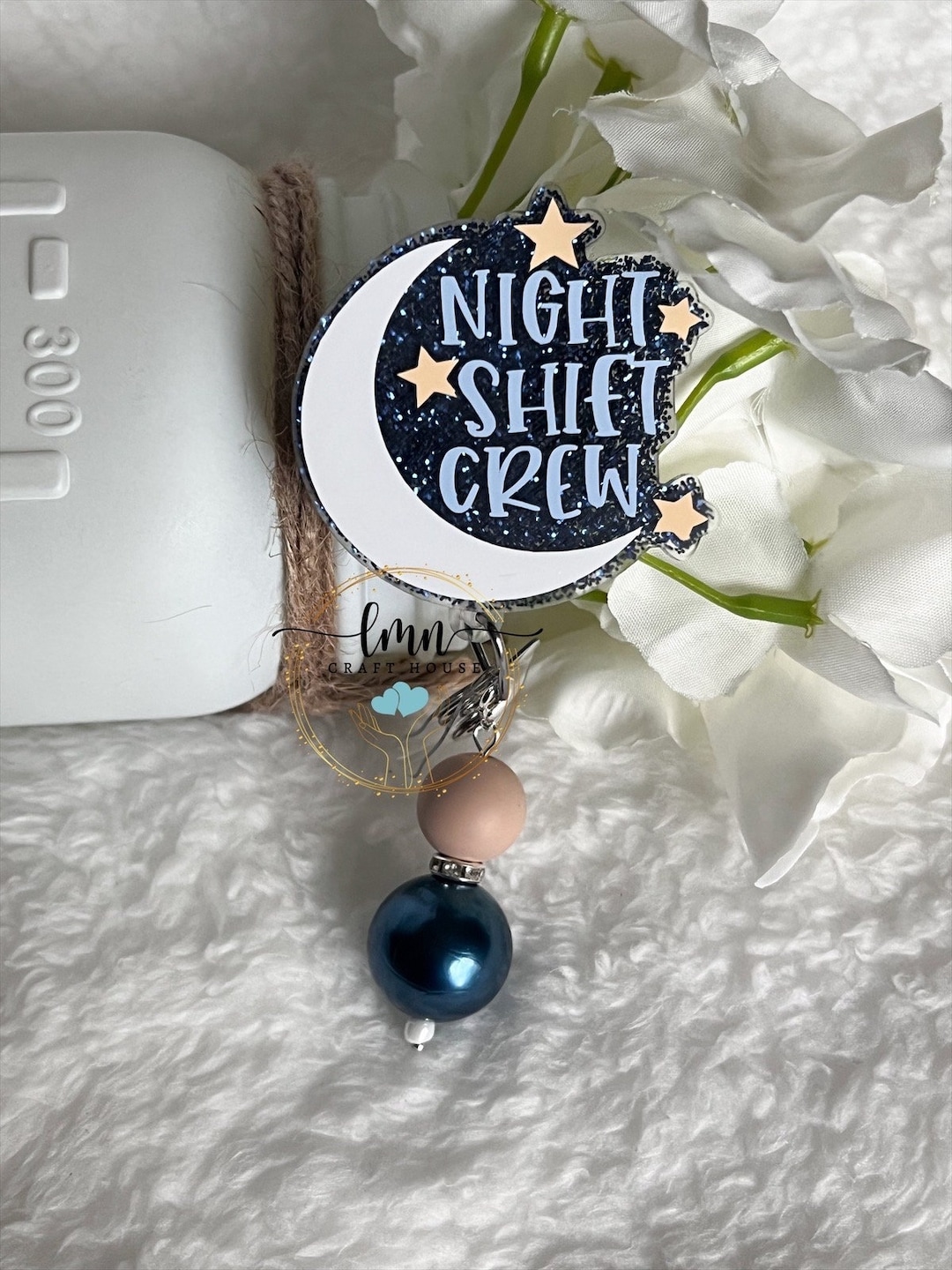 Night Shift Crew Badge Reelnurse Badge Reel3rd Shift Badge Reecustom ...