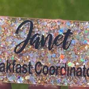 Glitter Name Badge|glitter Name Pin|glitter Name Tag|custom Name Tag ...