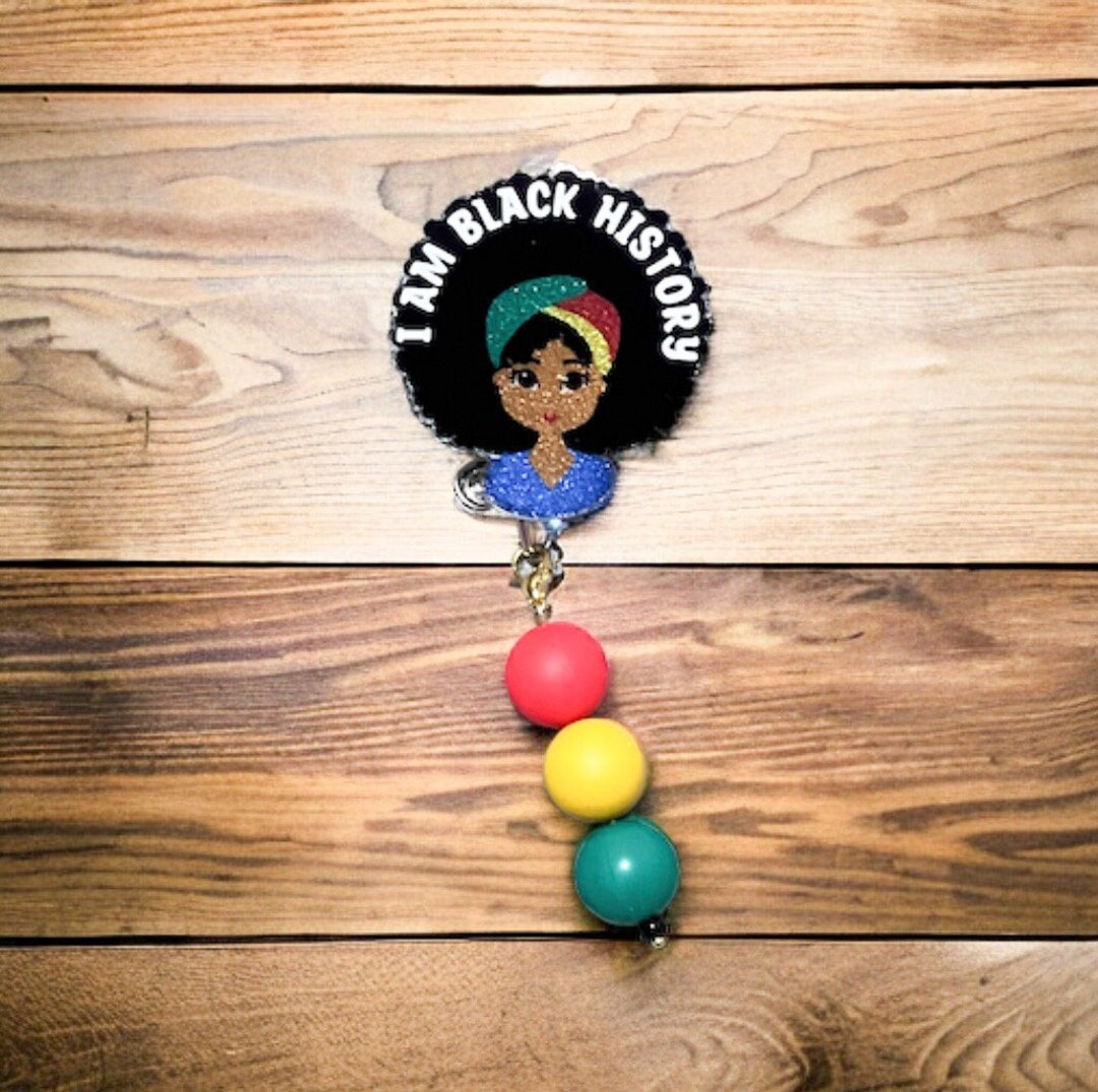 Black History Month Badge Reeli Am Black Historycustom Badgenurse ...