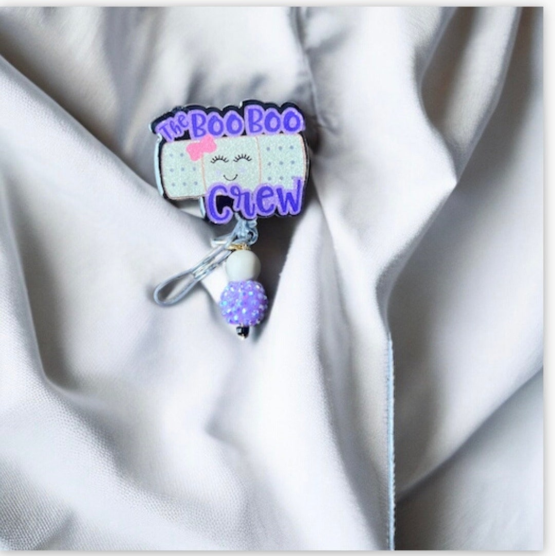 Boo Boo Crew Badge Reelregistered Nurse Badge Reelnurse Badge Reelwound ...