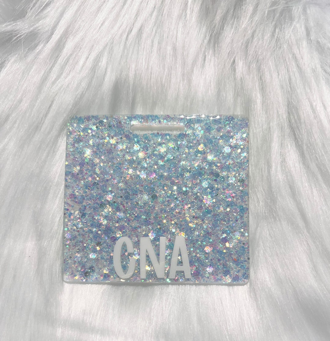 Personalized Badge Buddy|iridescent Badge Buddy|blue Badge Buddy|id ...