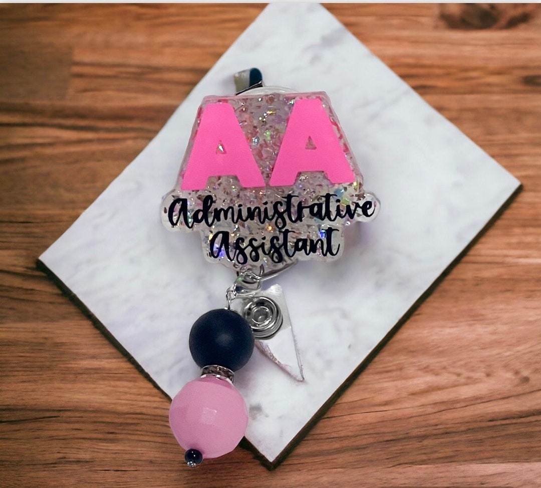 Administrative Assistant Badge Reel|aa Badge Reel|front Office Badge ...