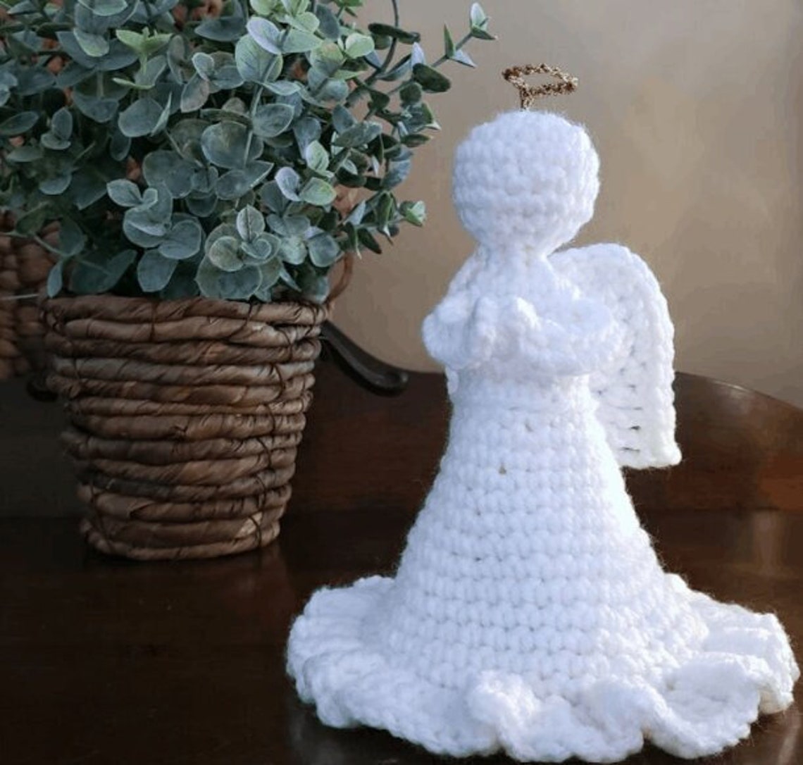 DIY Vintage Crochet Angel Decor Pattern for Christmas | Instant ...
