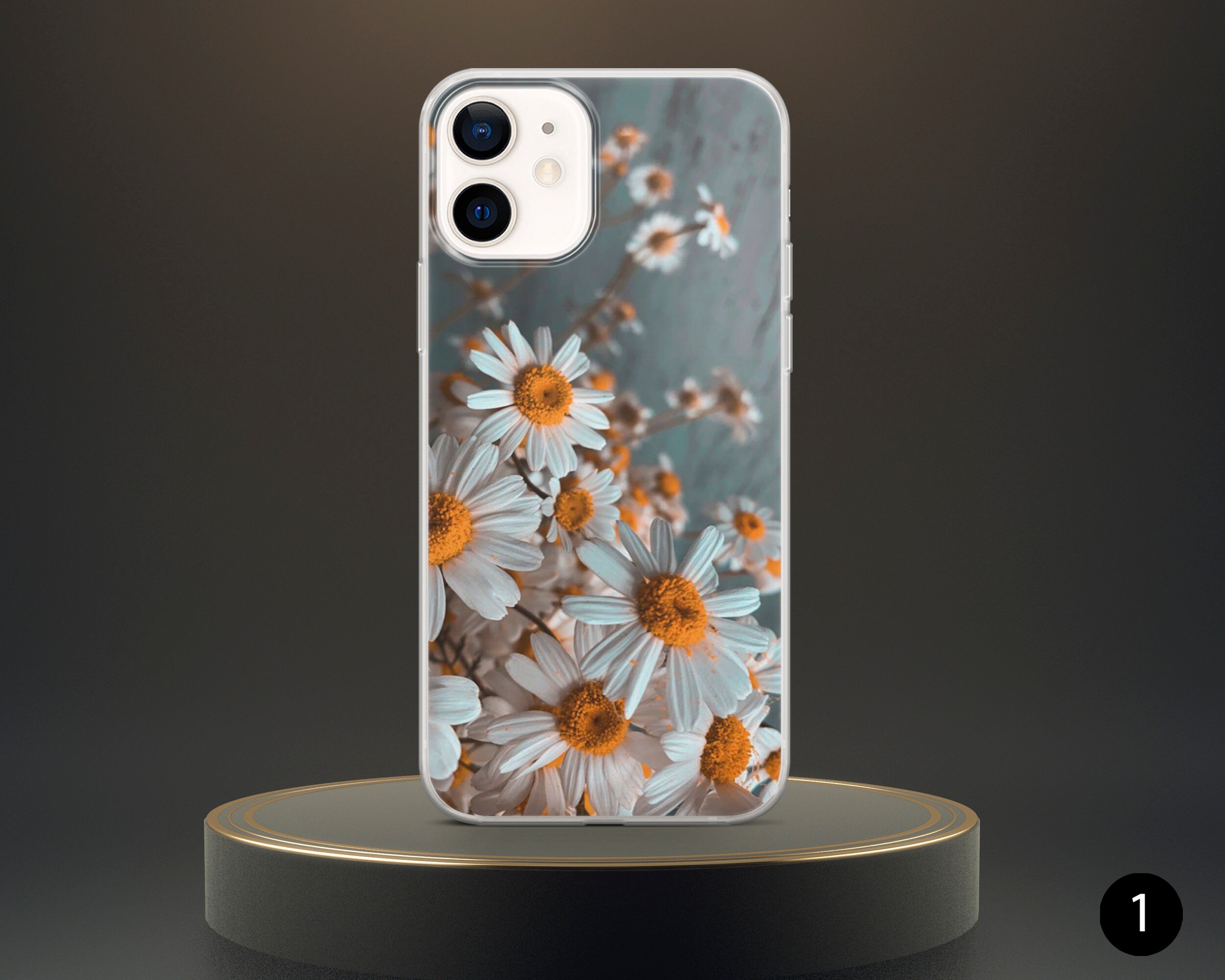 Cute Daisy Phone Case Floral Chamomile Cover for iPhone 14, Xs, 11 Pro ...