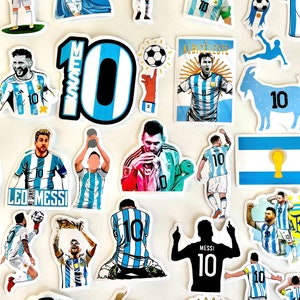 Messi Stickers 15, 30 or 52 Random Stickers Free Shipping - Etsy