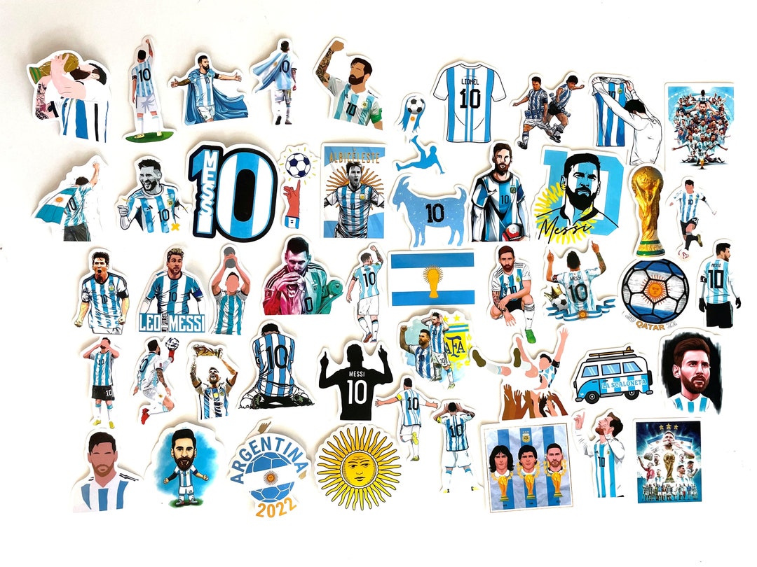 Messi Stickers 15, 30 or 52 Random Stickers Free Shipping - Etsy
