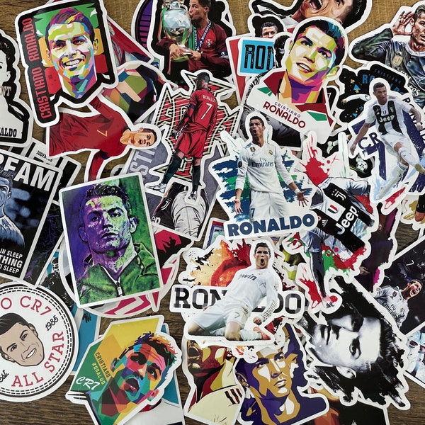 Cristiano Ronaldo Stickers - Etsy