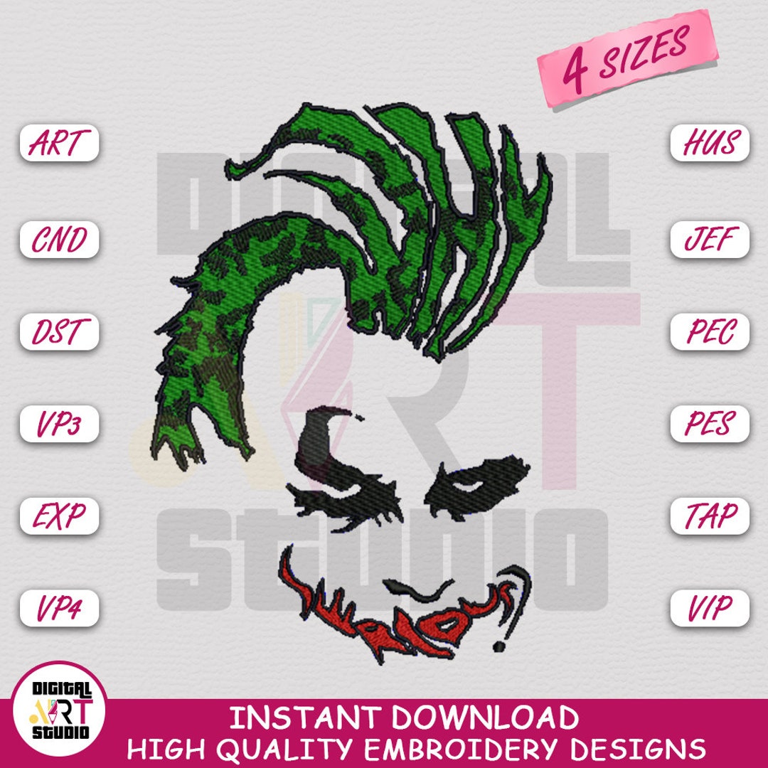 Joker Why so Serious Machine Embroidery Design Joker Why so Serious ...