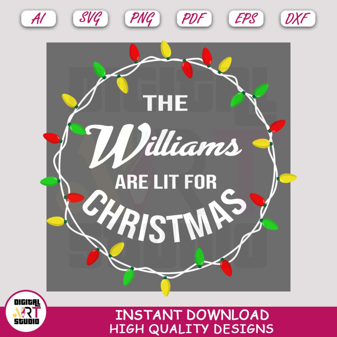 Williams Christmas , Svg Cut File for Cricut, Digital Image Clipart ...