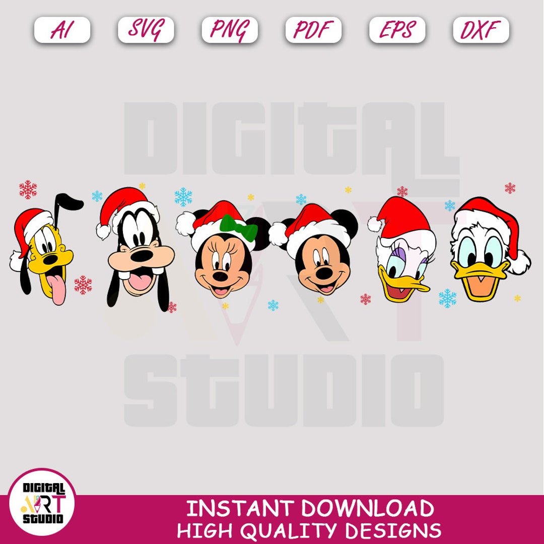 Christmas Characters Svg Cut File for Cricut Digital Image - Etsy