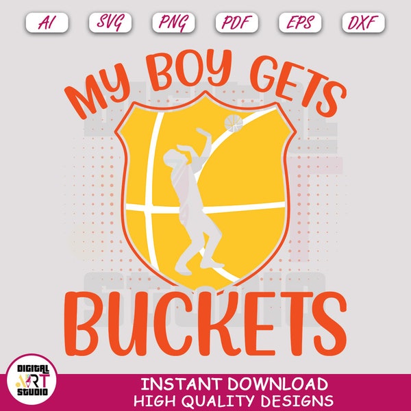 Buckets Basketball Svg - Etsy