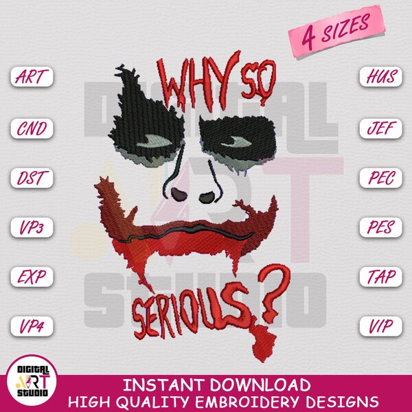 Why so Serious - Etsy