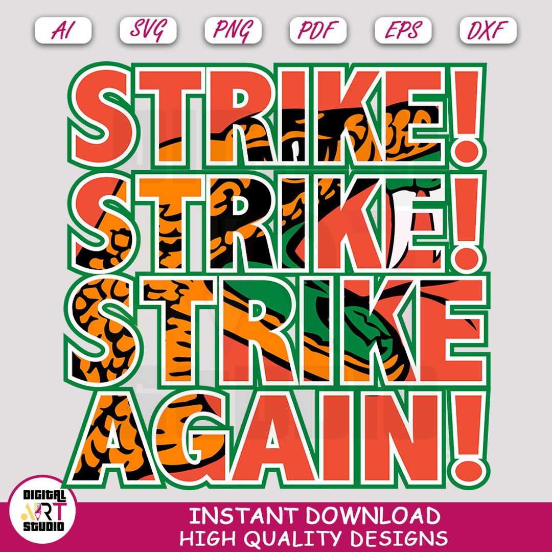 Strike Again Vector Svg, Strike Again Cut File for Cricut, Digital ...