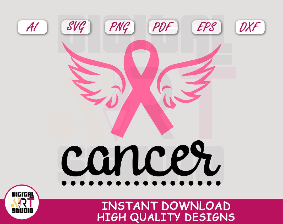 Cancer Vector Svg Cancer Vector Cut File for Cricut Digital - Etsy ...
