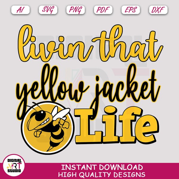 Yellow Jacket Clipart - Etsy