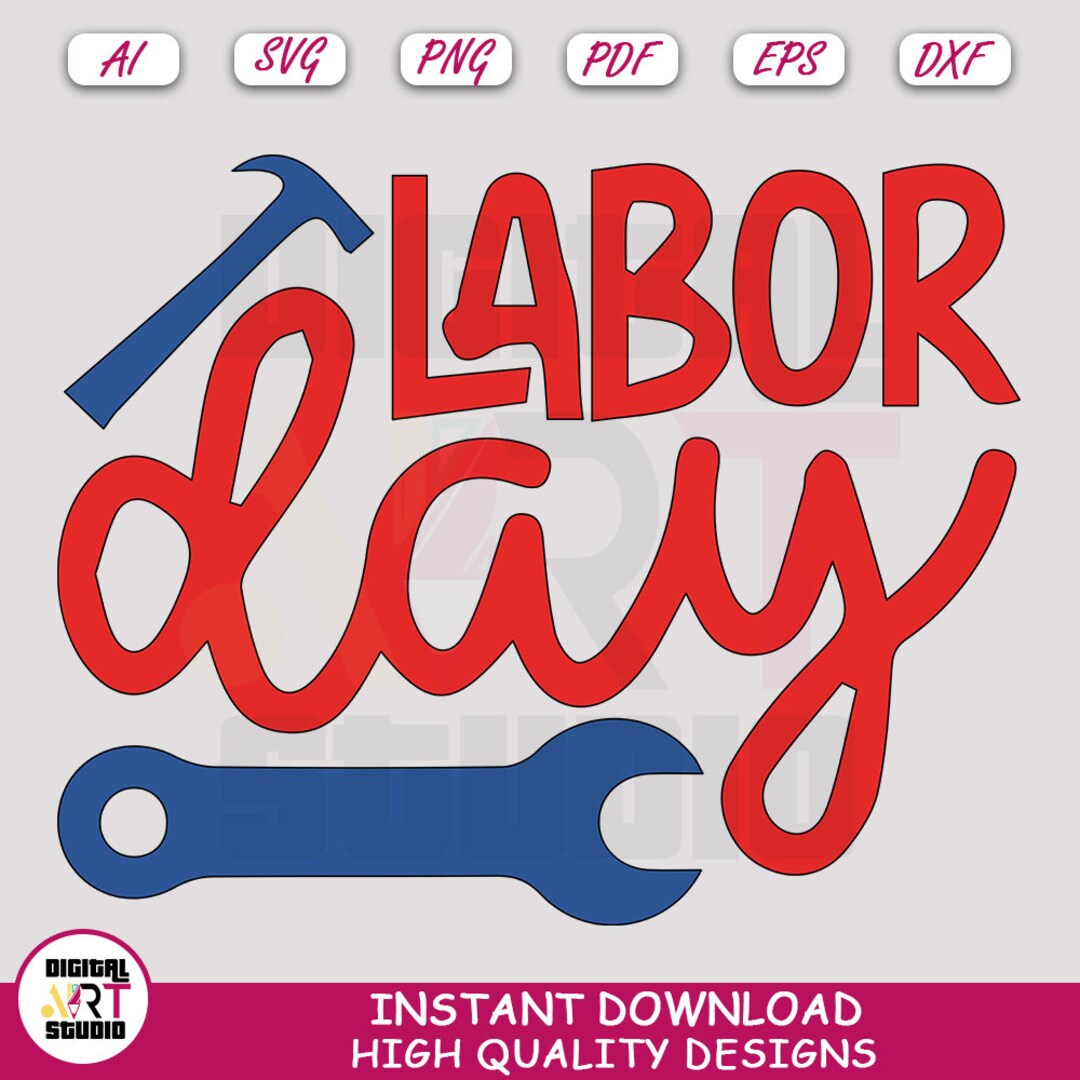 Labor Day Svg Cut File for Cricut Digital Image Clipart - Etsy