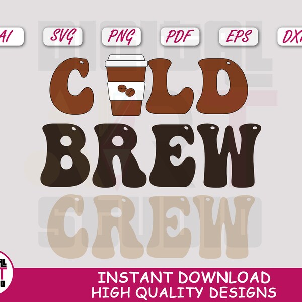 Coffee Brew Crew Svg - Etsy