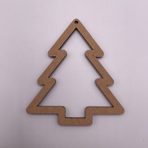 Christmas Tree MDF Decorations - Etsy