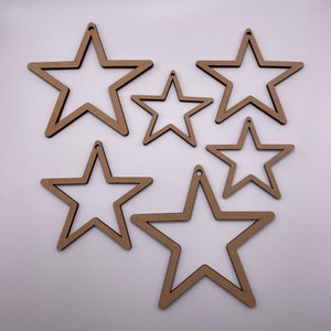 Star MDF Decorations - Etsy