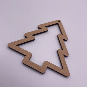 Christmas Tree MDF Decorations - Etsy