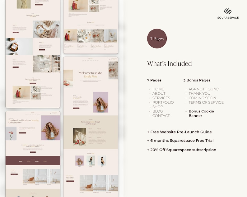 Squarespace Website Template Design Agency Website, Portfolio Template ...