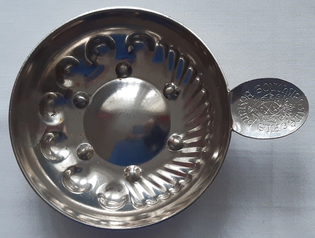 Vintage French Silver Plated Sommelier Tastevin Wine Cup Bouchard Aine ...