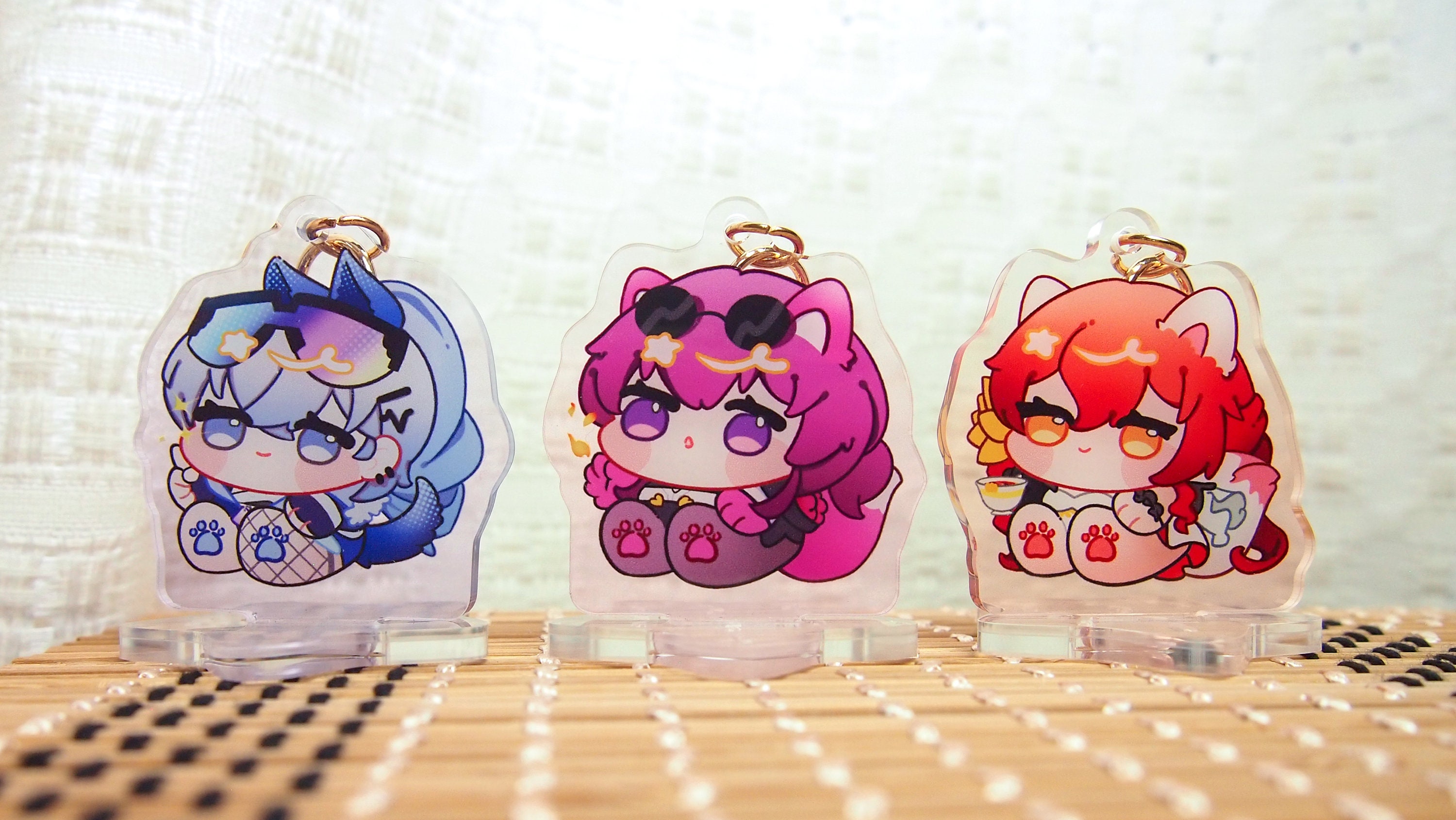 HSR Honkai Star Rail Animal Acrylic Standee Keychain Charm 2 - Etsy