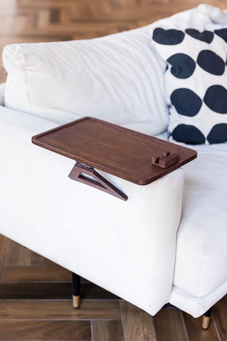 Functional Wooden Sofa Tray Sofa Arm Table Adjustable Sofa - Etsy