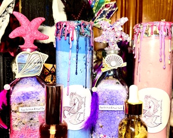 Sea Witch Ritual Set Ocean Witchcraft Altar Kit Water Siren Mermaid - Etsy