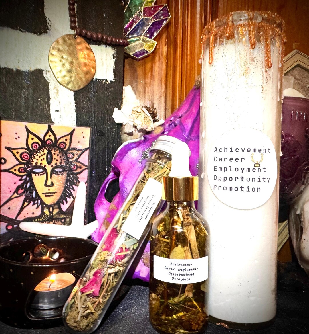 7 Day Powerful Intention Ritual Spell Candles, Magic Spell Oil, Herbal ...