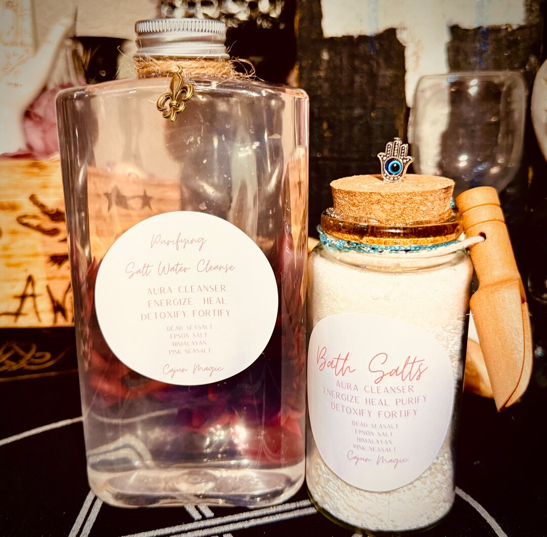 Spiritual Salt Water Cleanse Bath Magic Aura Cleanser Cleanse ...