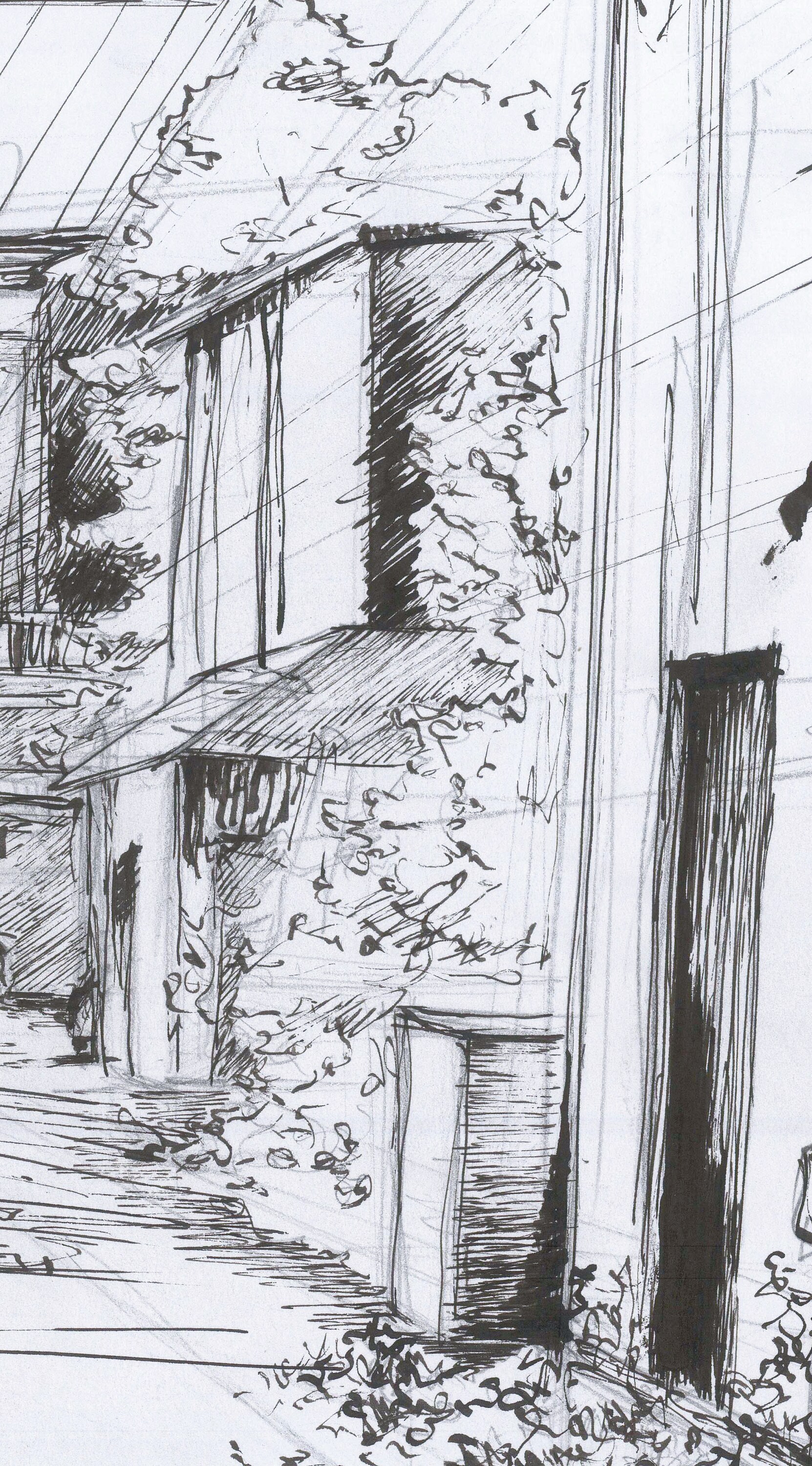 Black Ink Drawing Print Ink Art Modern Art Black & White - Etsy