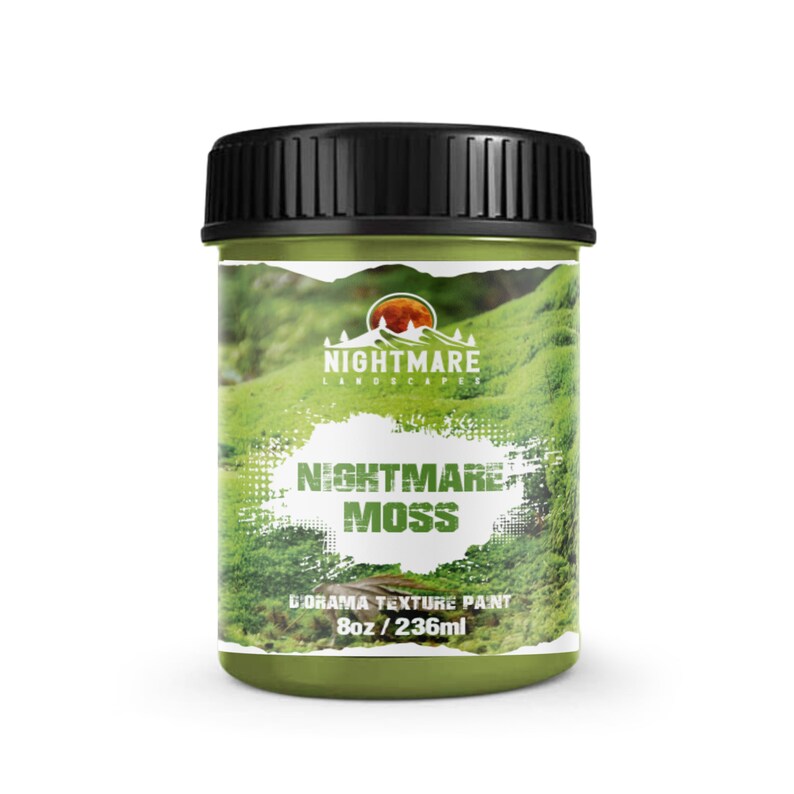 Nightmare Moss Effects Diorama Texture Paint 8oz for Tabletop ...