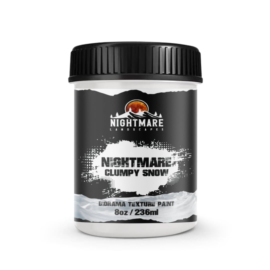 Nightmare Clumpy Snow Effects Diorama Texture Paint 8oz for Tabletop ...