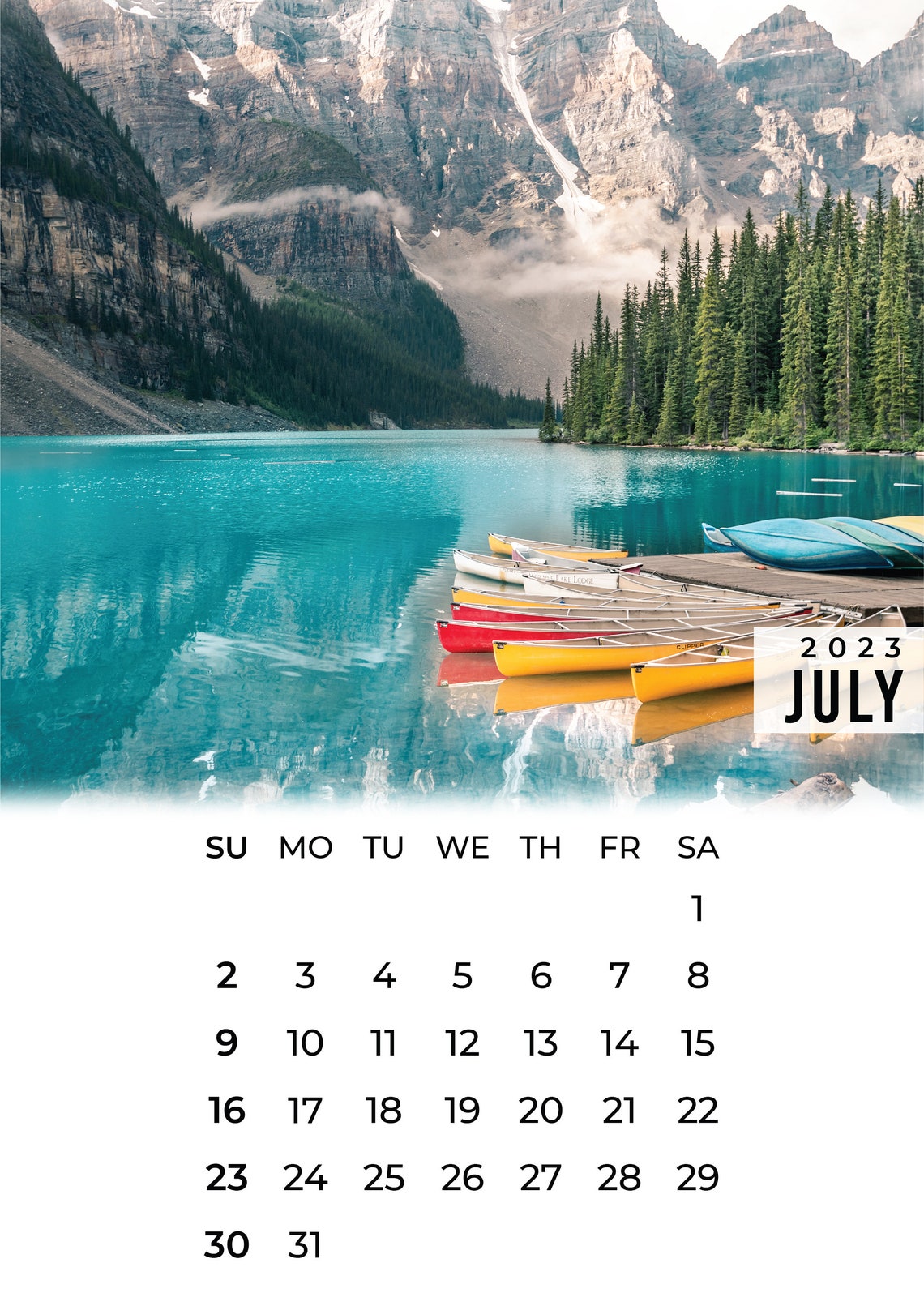 2023 Calendar Printable 2023 Year Calendar Month Wise - Etsy Canada