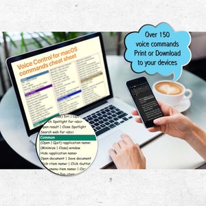 Macos Voice Control Commands Cheatsheet, Voice Commands for Mac, Dictate on Mac, Voice ...