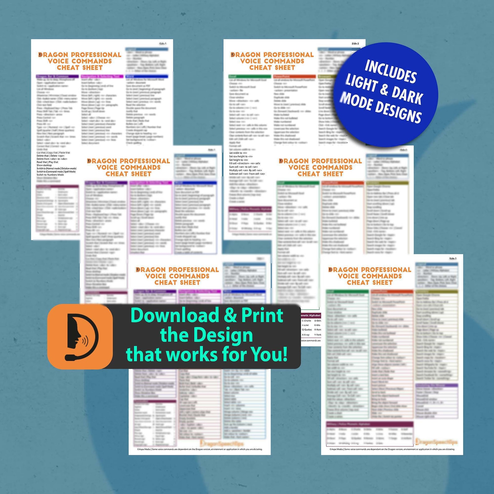 Dragon Professional Commands Cheat Sheet, Dragon Voice Commands PDF ...