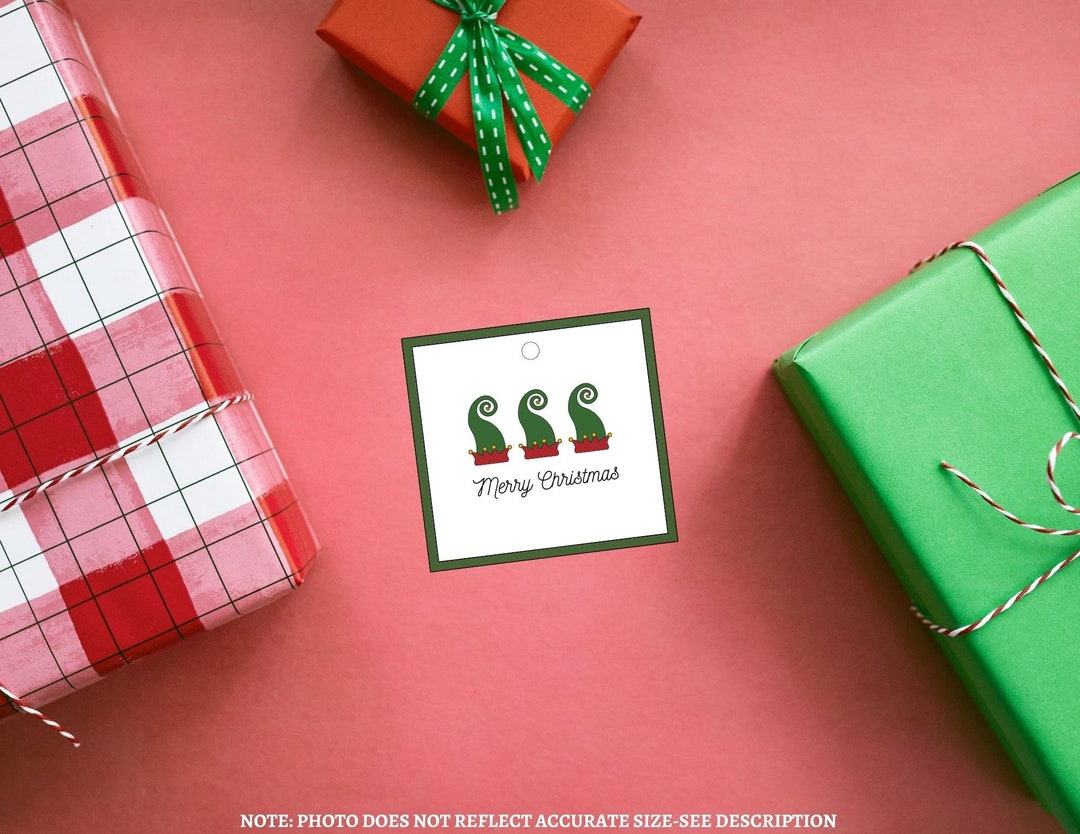 Christmas Gift Tag, Elf Gift Tag, Digital Download, Holiday Gift Tag ...