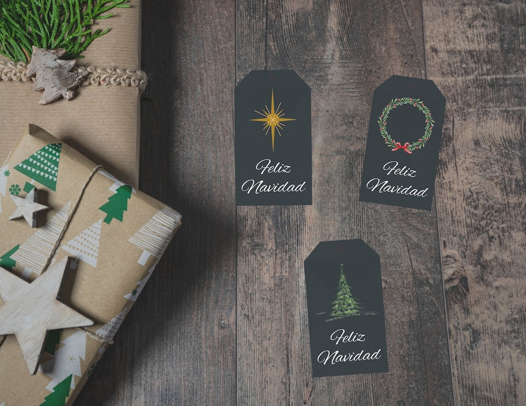 Holiday Gift Tags, Digital Download, Printable Gift Tag, Christmas Tags ...
