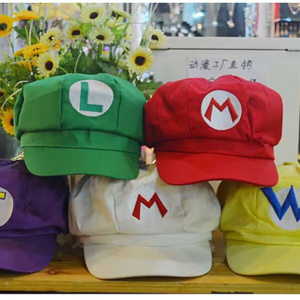 Mario Hat - Etsy