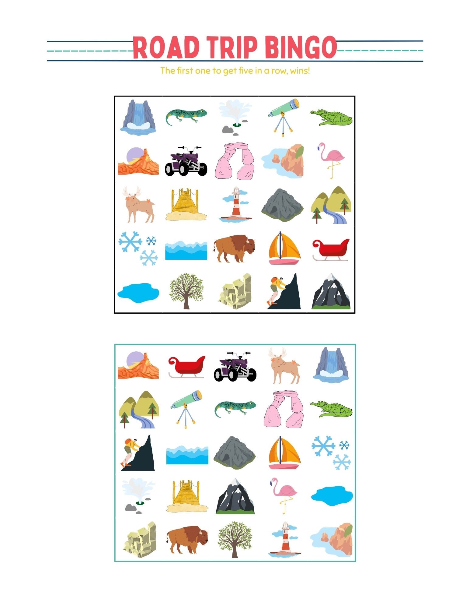 Road Trip Bundle, Road Trip Planner, Vacation Planner, Packing List ...