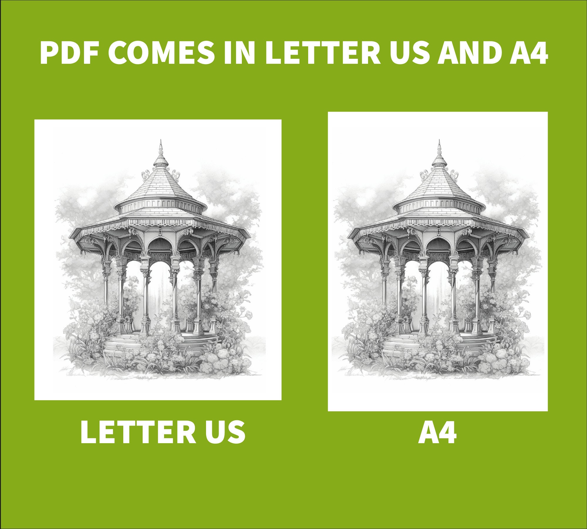 25 Fairy Pavilion for Coloring Pages, Fantasy Decor, Fairy Coloring ...