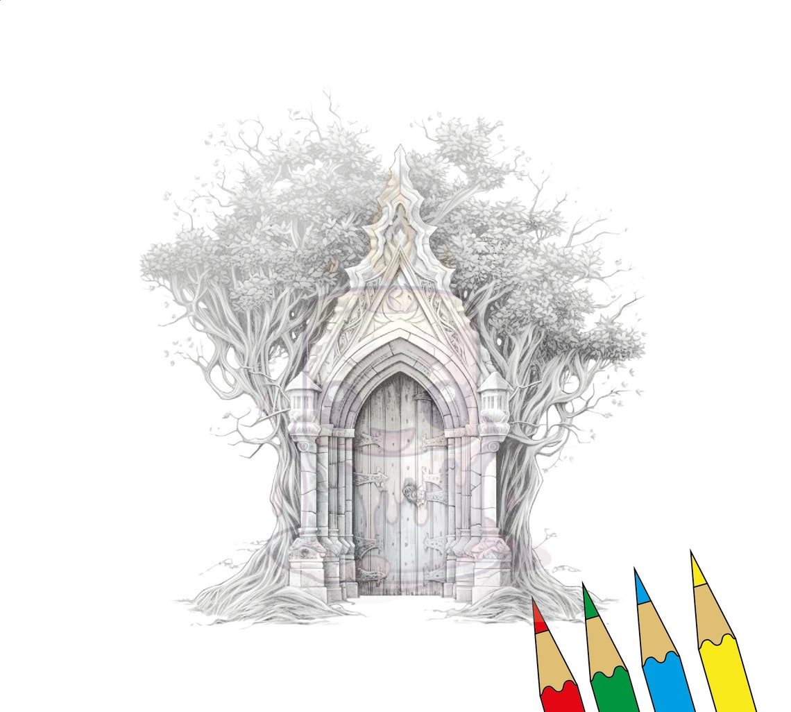 25 Elven Doorways Elven Decor Medieval Art Printable - Etsy