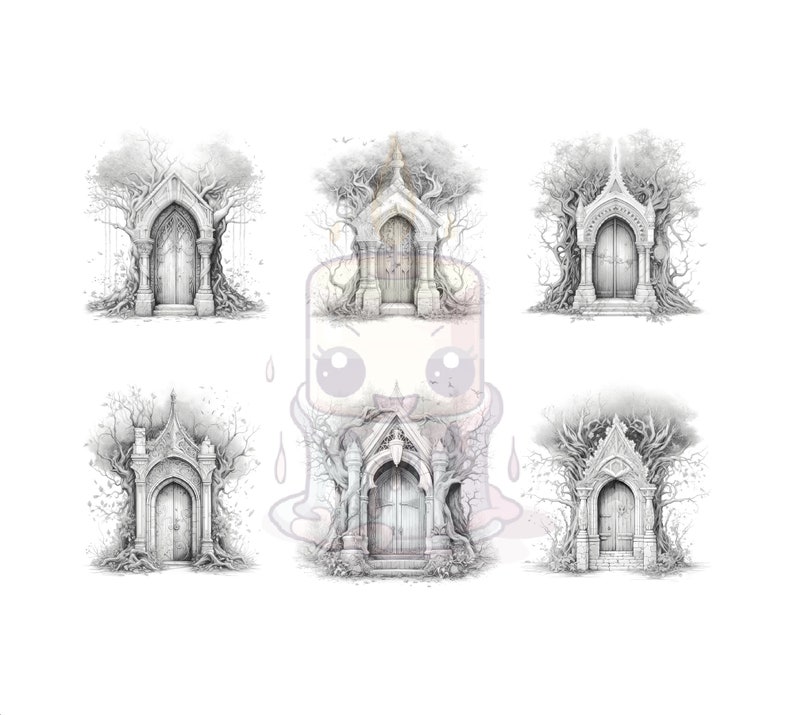 25 Elven Doorways, Elven Decor, Medieval Art Printable, Fantasy Decor ...