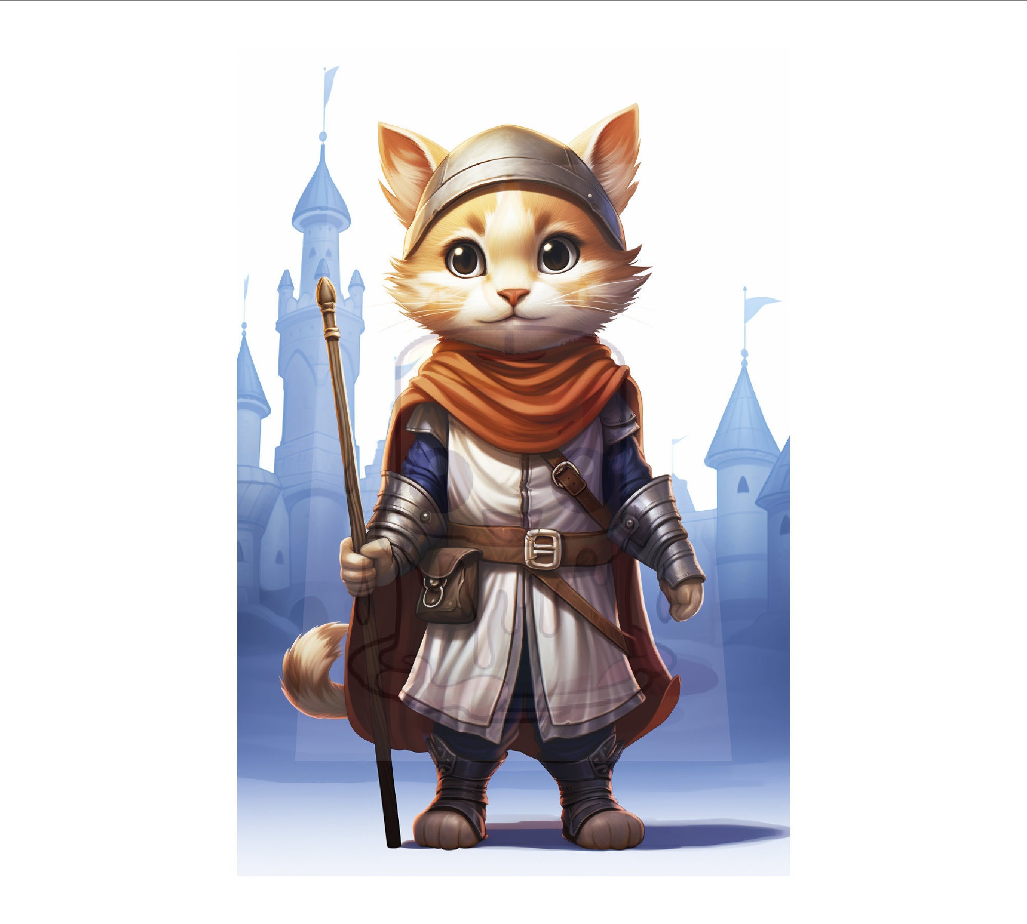 Single Coloring Page Wizard Medieval Cat Cat Coloring Book - Etsy